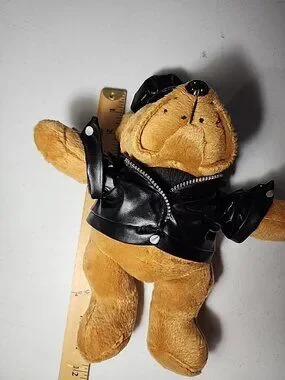 Dan Dee | Toys | Vtg Dan Dee Biker Bulldog Wblack Leather Jacket Hat ...